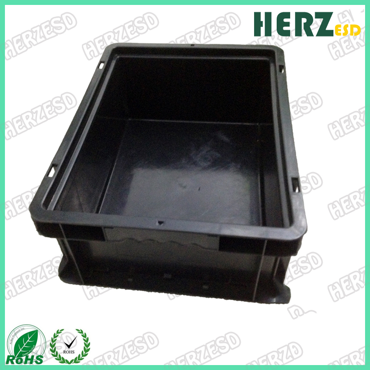 HZ-26132 Injection ESD Box Plastic Bins Turnover Box Conductive bin ...